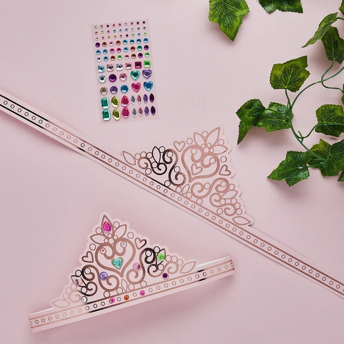 DIY Princess Card Tiara Kit 4 Pack Princess Party Princess Theme - Etsy