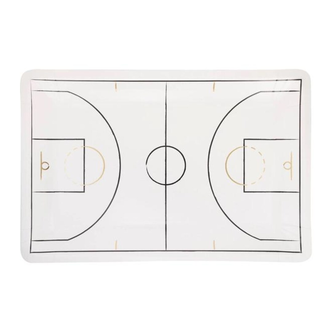 Basketball Court Plate | Basketball Party | Basketball Theme - Etsy