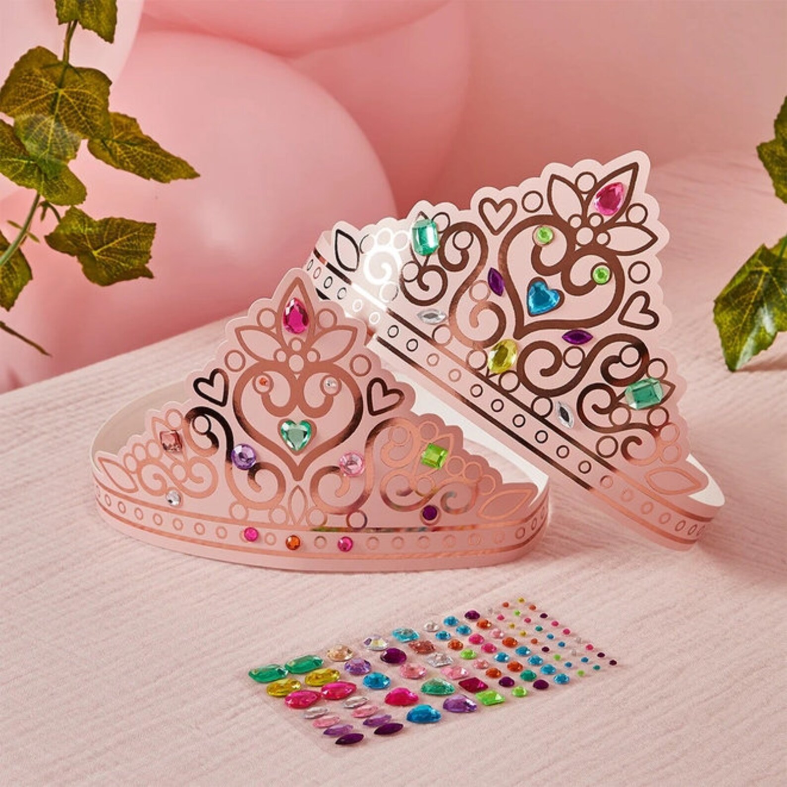 DIY Princess Card Tiara Kit 4 Pack Princess Party Princess Theme - Etsy