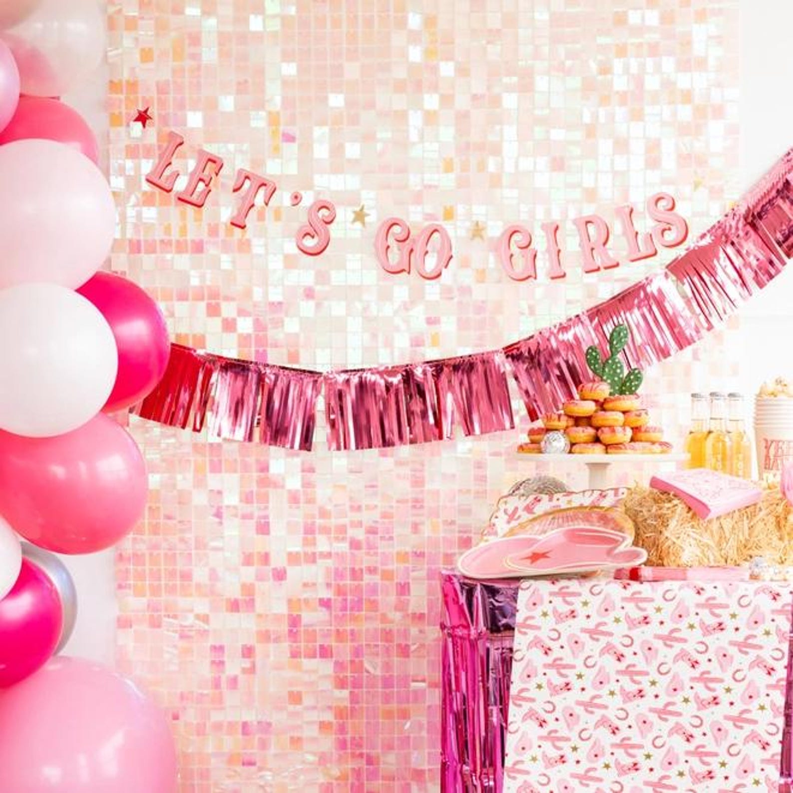 Let's Go Girls Banner Set | Cowgirl Party | Rodeo Party - Etsy