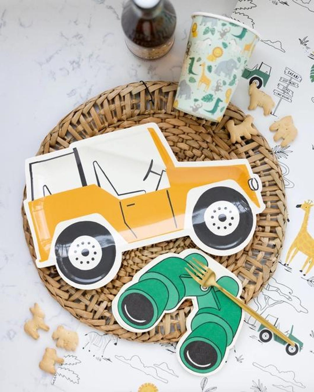 Safari Jeep Shaped Paper Plate | Safari Theme | Safari Party | Safari ...