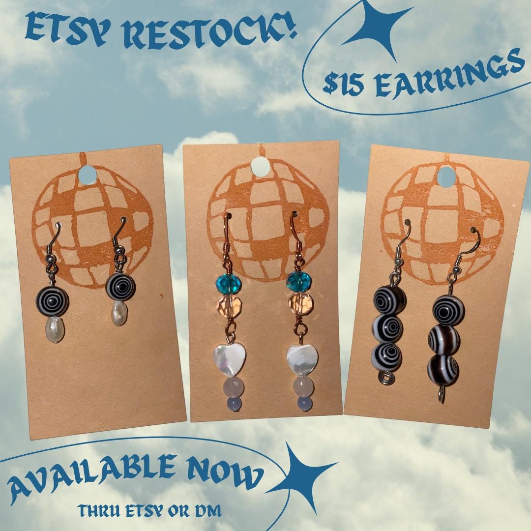 Vertigo Drops/ Gentle Hearts/ Spiral Shrooms - Etsy