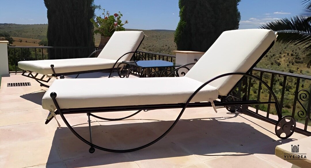 Metal garden sun loungers store
