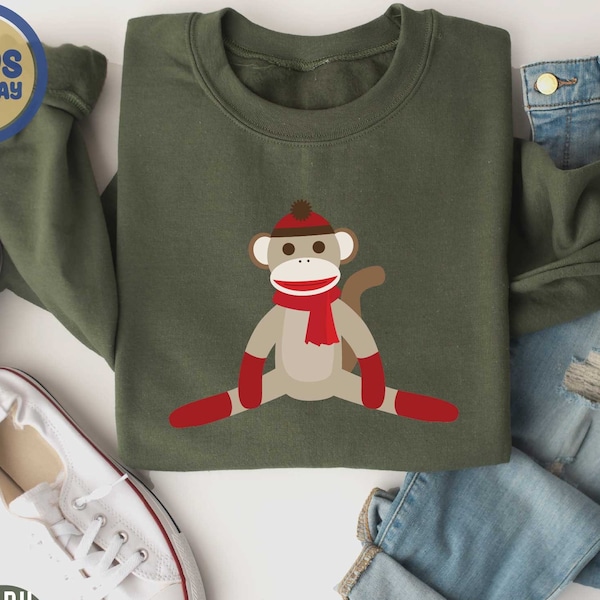 Sock Monkey T Shirt - Etsy