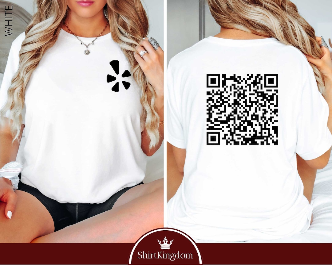 Custom Business Logo & Qr Code Shirt, Custom Logo, Personalized Qr ...