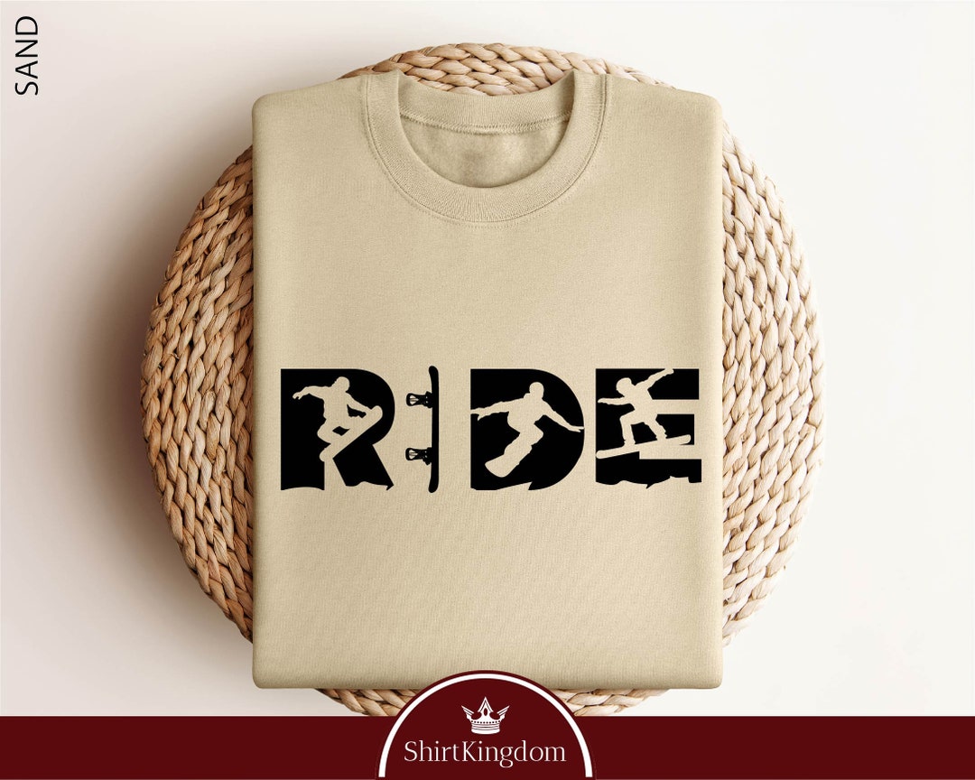 Ride Snowboard Sweatshirt, Snowboarder Gifts Sweater, Christmas ...