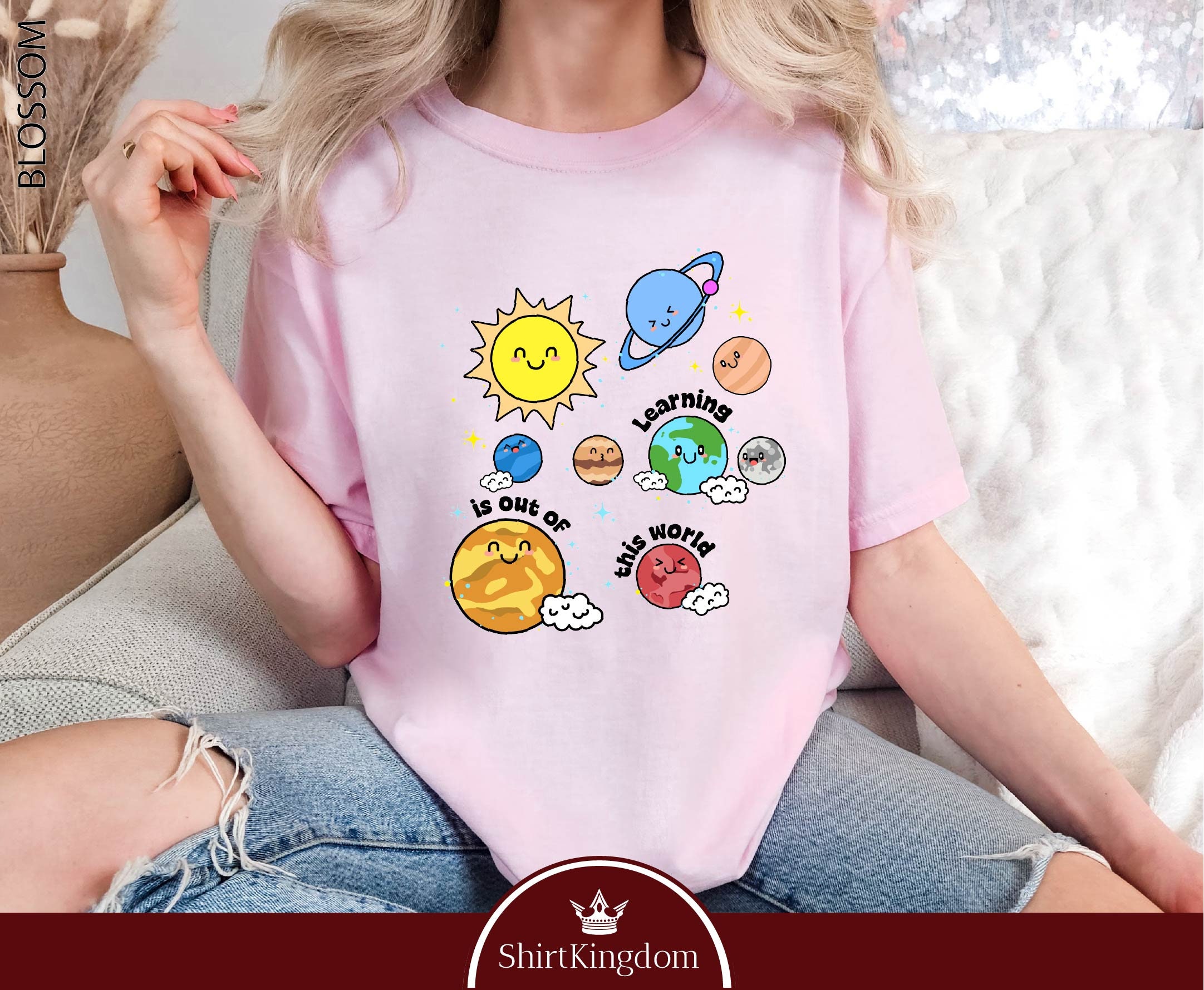 Solar System Shirt for Teacher, Learning is Out of This World, Outer ...