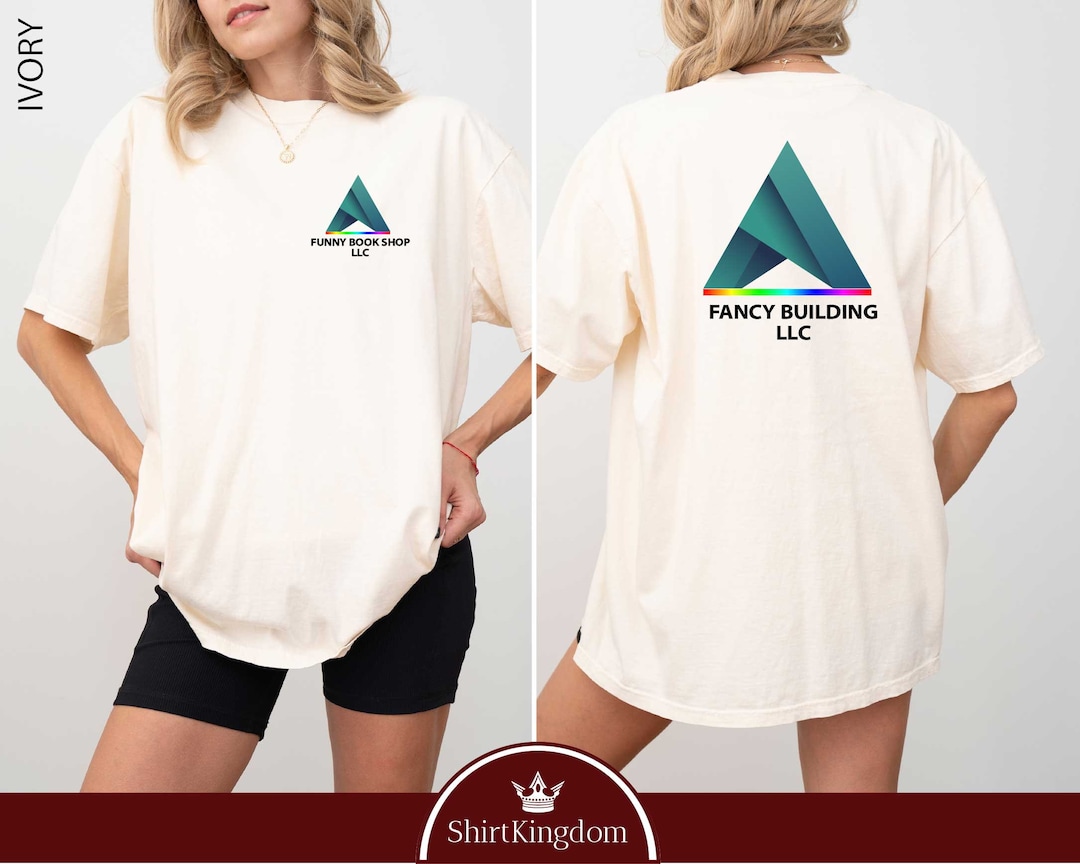 Custom Business Logo Shirt, Front and Back Shirt, Personalized Logo ...