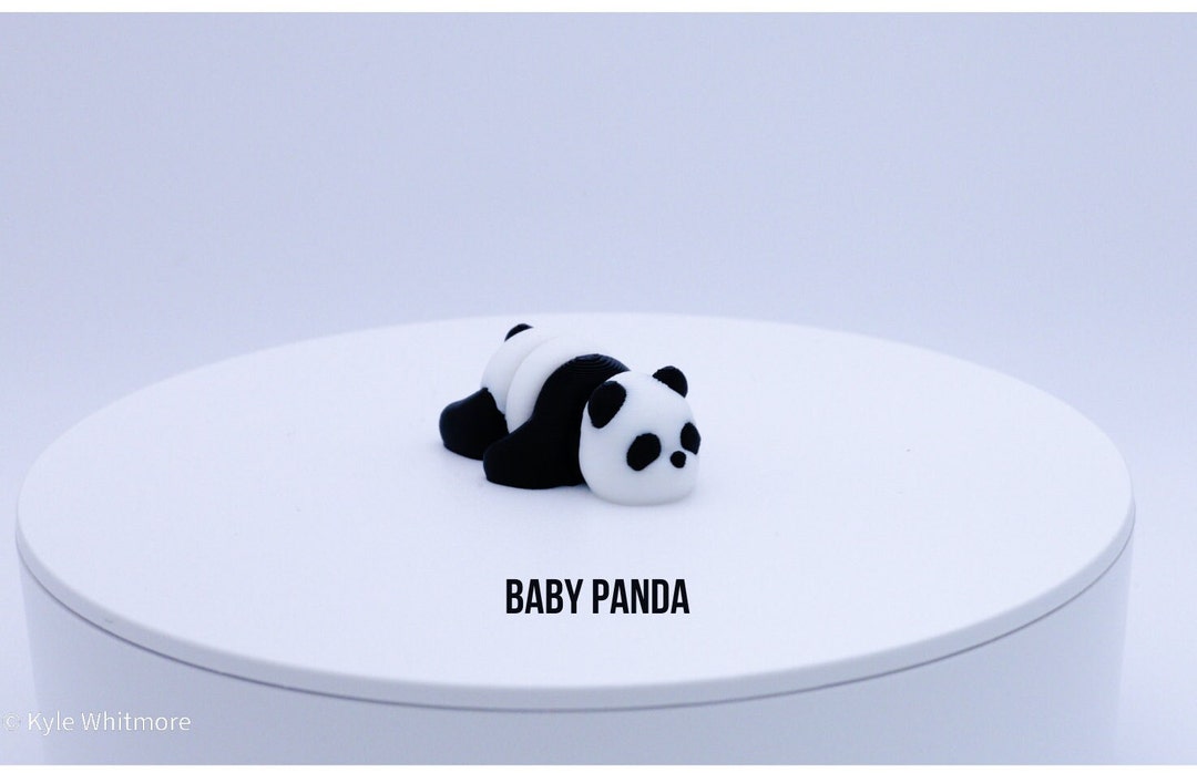 Adorable Baby Panda Flexible Keychain - Fun Fidget Toy - Unique 3D ...