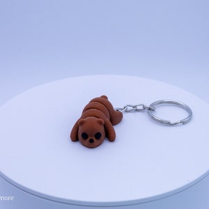 Adorable Brown Bear Keychain - Articulating 3D Printed Fidget Toy - Etsy