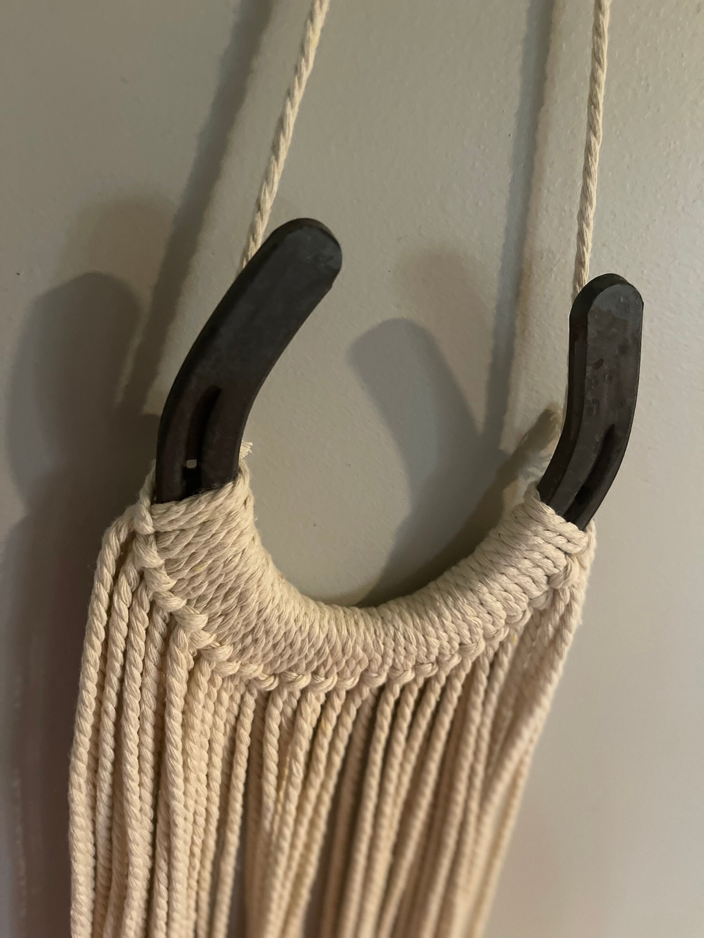 Horseshoe Macrame Decor - Etsy