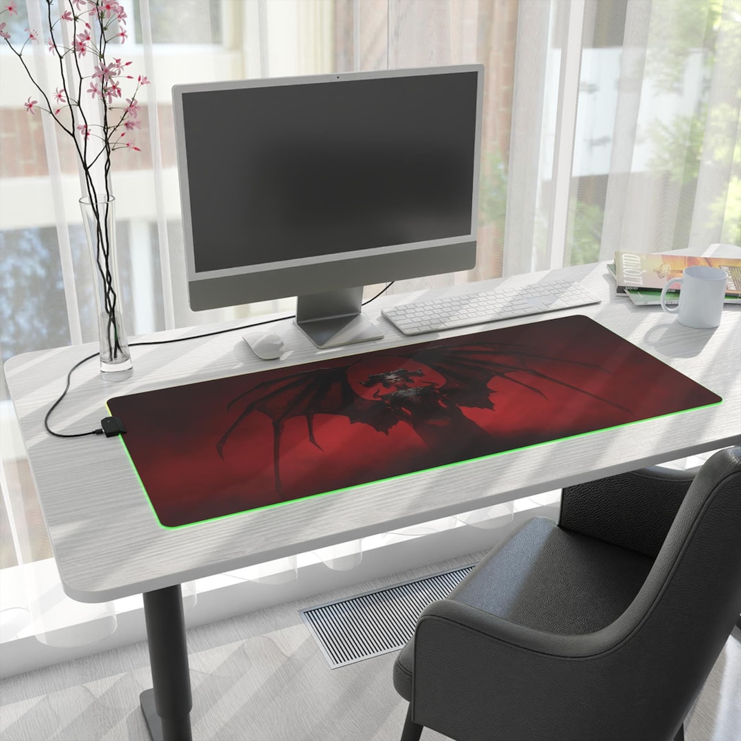 Lilith Diablo IV RGB Gaming Mouse Mat With LED Lighting - Etsy
