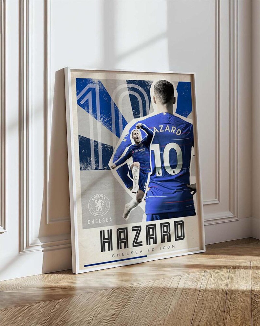 Eden Hazard Chelsea FC Retro Football Poster Prints | 2000’s Premier ...