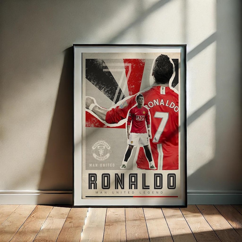 Retro Man United Poster - Etsy