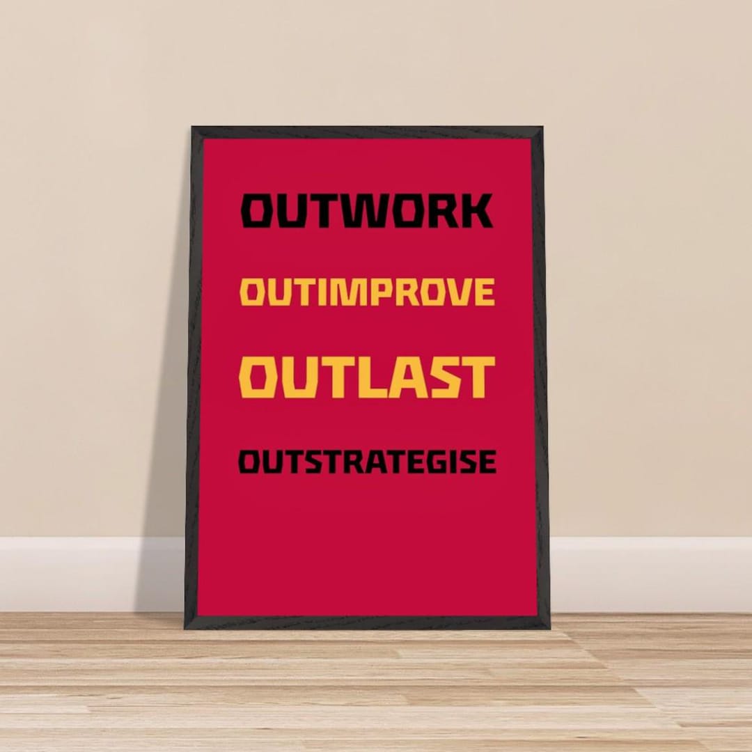 Discipline Poster Wall Art | Motivational Quote Office Decor ...