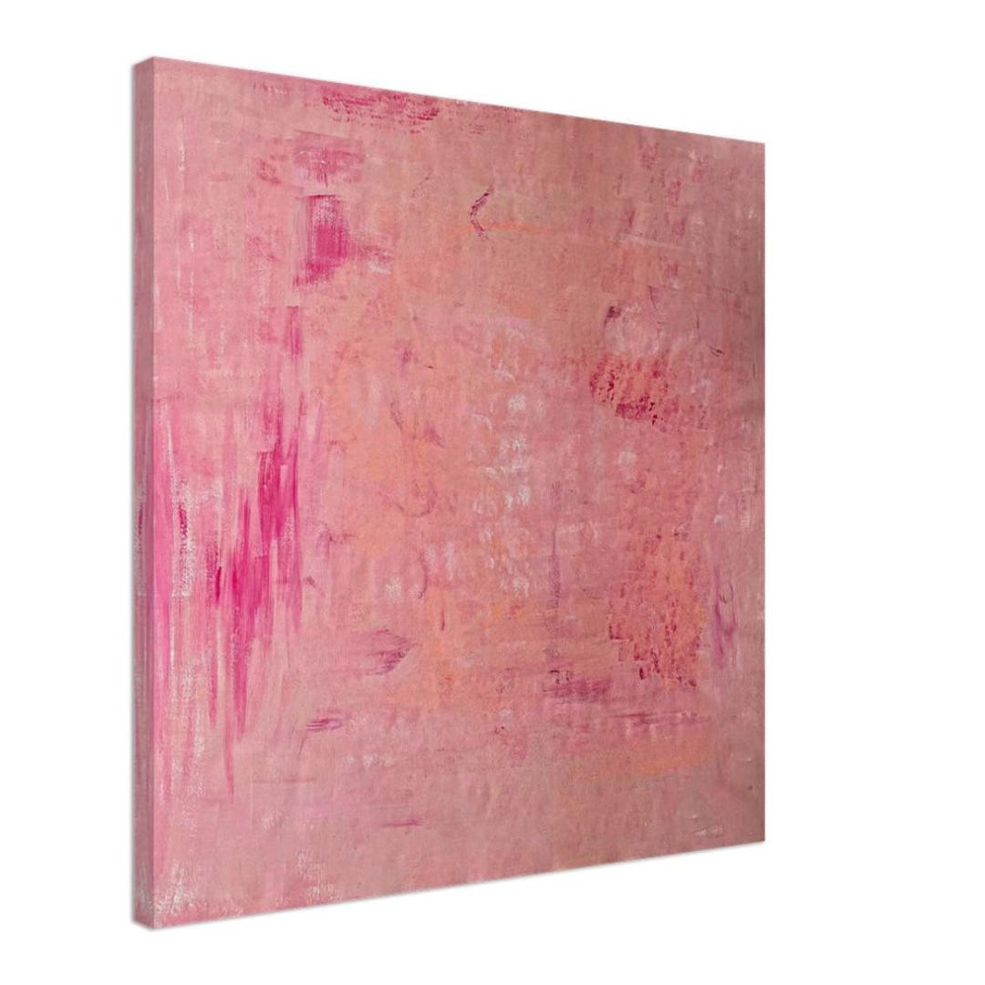 Pastel Pink Canvas Soft Pink Wall Decor Blush Art Prints Salmon Blush ...