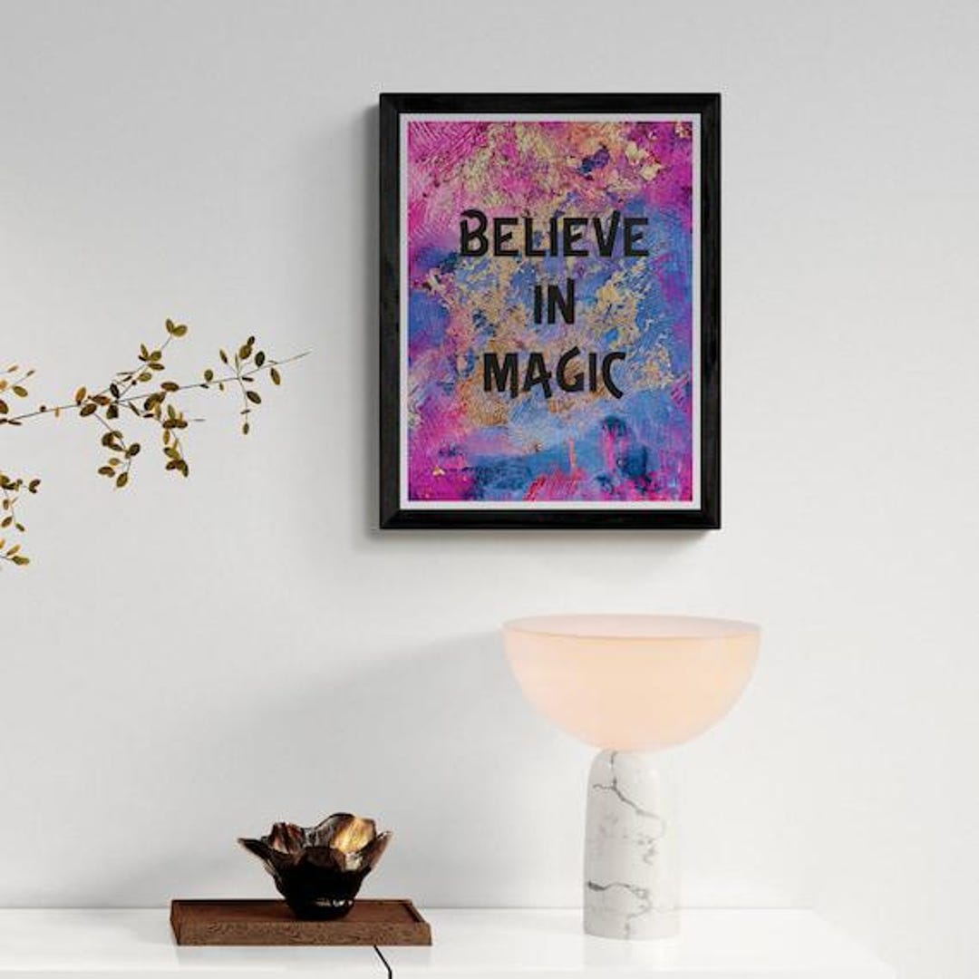Believe in Magic Inspirational Quotes Wall Art Fairies Decor Believe ...