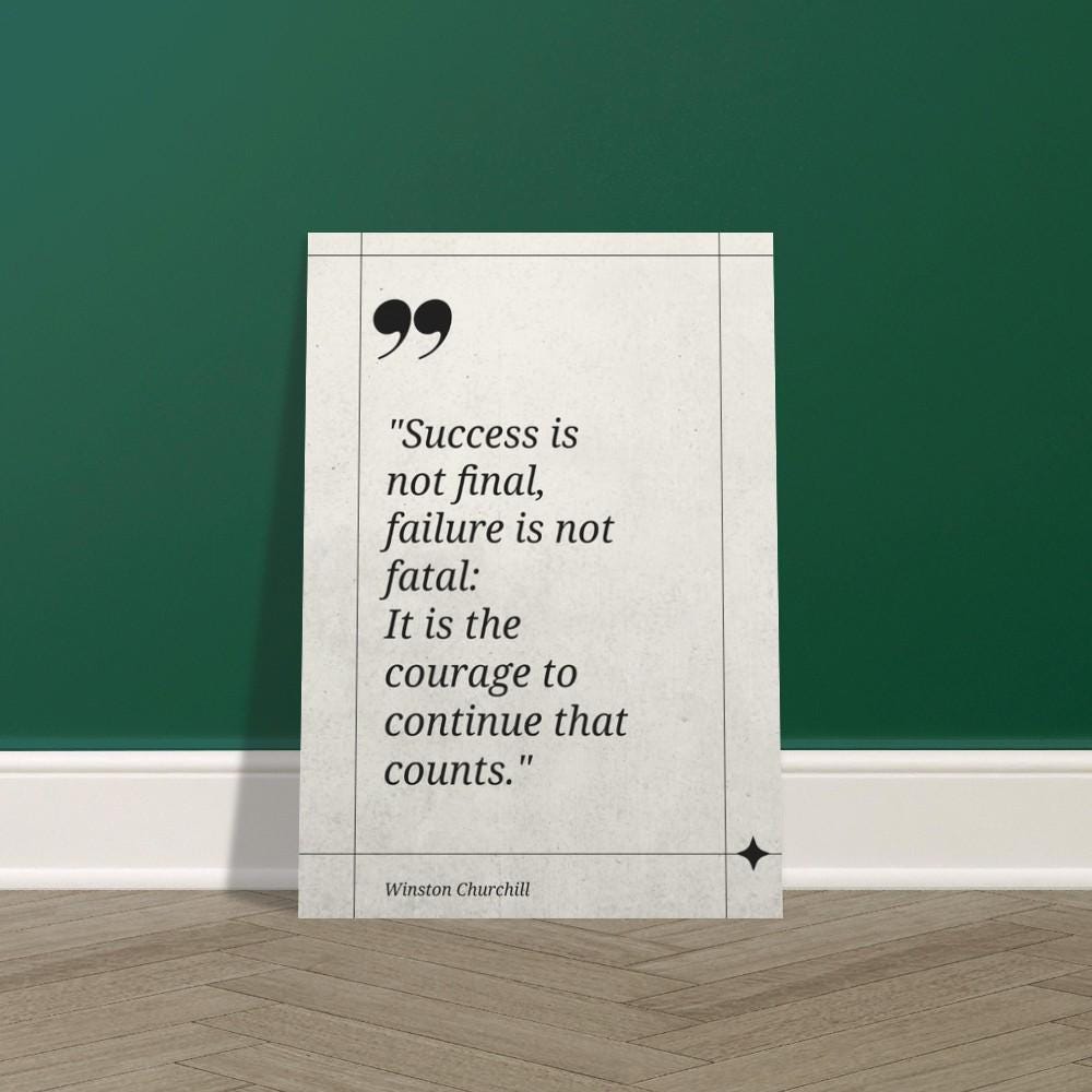 Motivational Quote Poster With Goals and Success Quote | Motivational ...