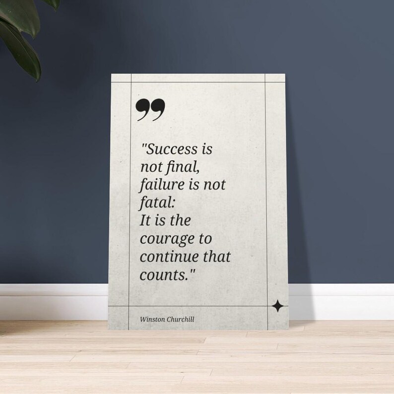 Motivational Quote Poster With Goals and Success Quote | Motivational ...