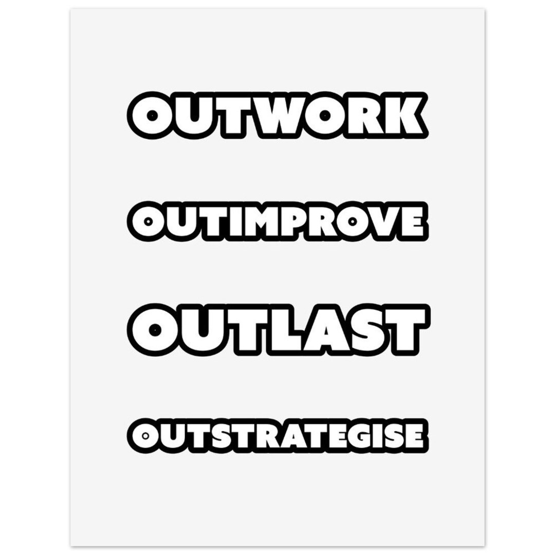 Work Discipline Motivational Poster Office Motivation Wall Art Personal ...