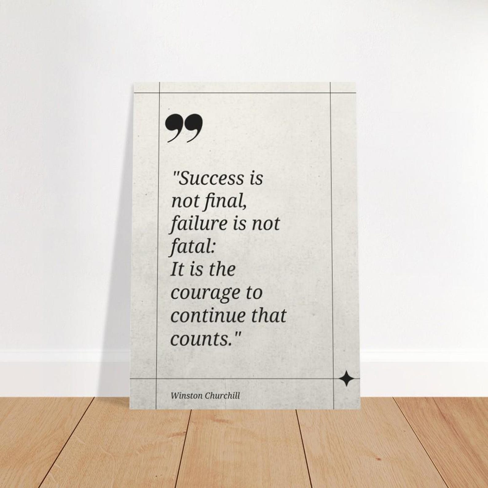 Motivational Quote Poster With Goals and Success Quote | Motivational ...