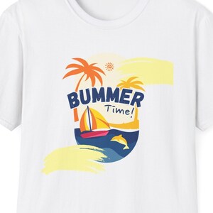 Bummer Time Splash Dolphin Sailboat Tropical T-shirt, Summer Lover ...