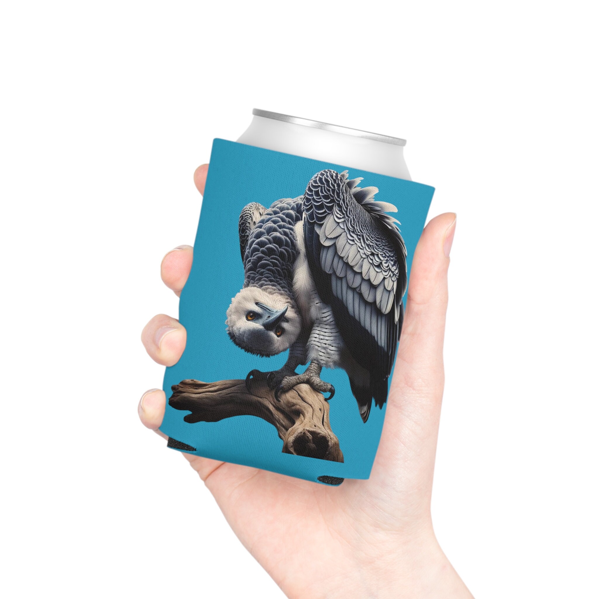 Harpy Eagle Can Koozie Upside Down Eagle Perch Design Can Cooler, Harpy ...
