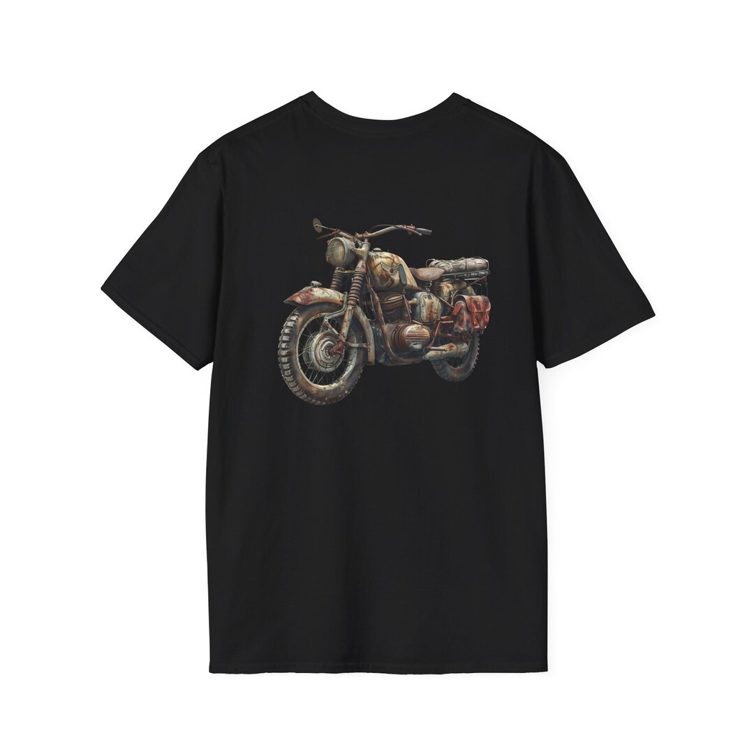STD super Tuff Dudes Vintage WW2 Motorcycle Weathered Tee, WW2 Military ...