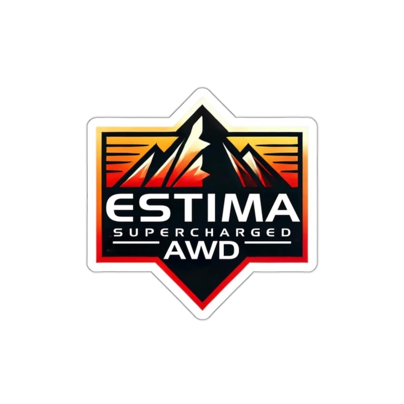 Toyota Estima JDM Sticker: 90s AWD Off-road Camp Life, Waterproof Car ...