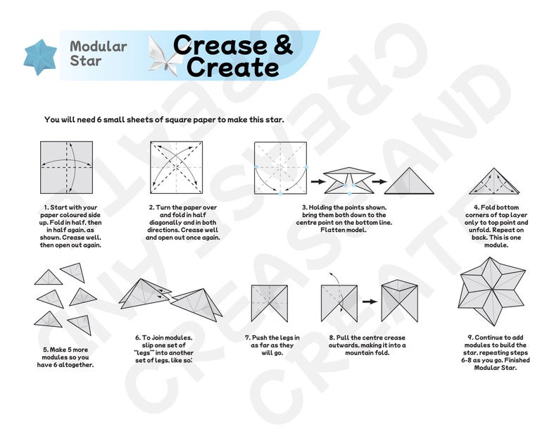 Easy Origami for Kids - Origami Printable Instructions- 8 Shapes and ...