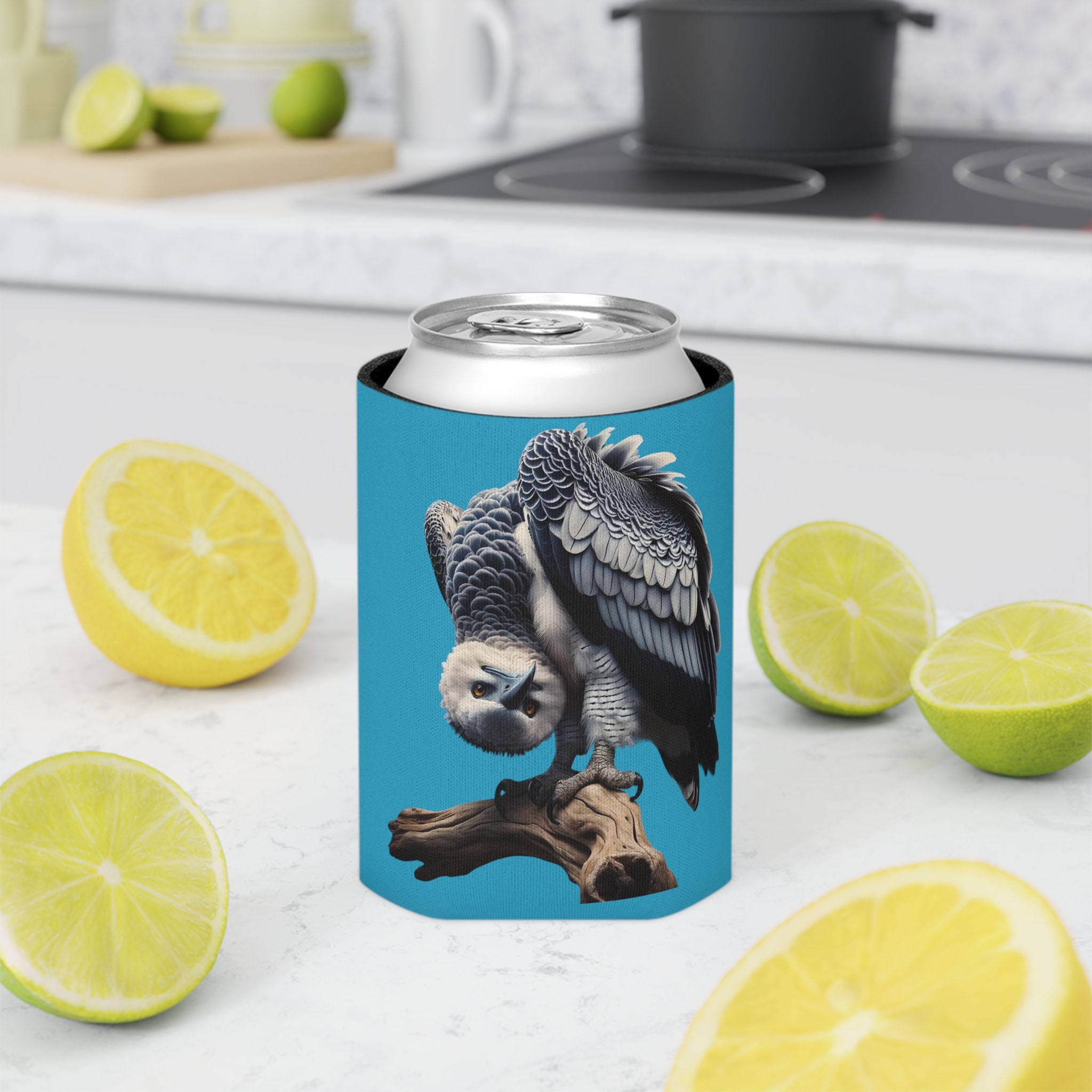 Harpy Eagle Can Koozie Upside Down Eagle Perch Design Can Cooler, Harpy ...