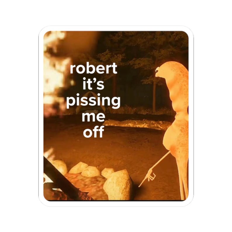 Marcus the Worm Sticker: VR Chat Robert Meme, Glossy Vinyl - Etsy