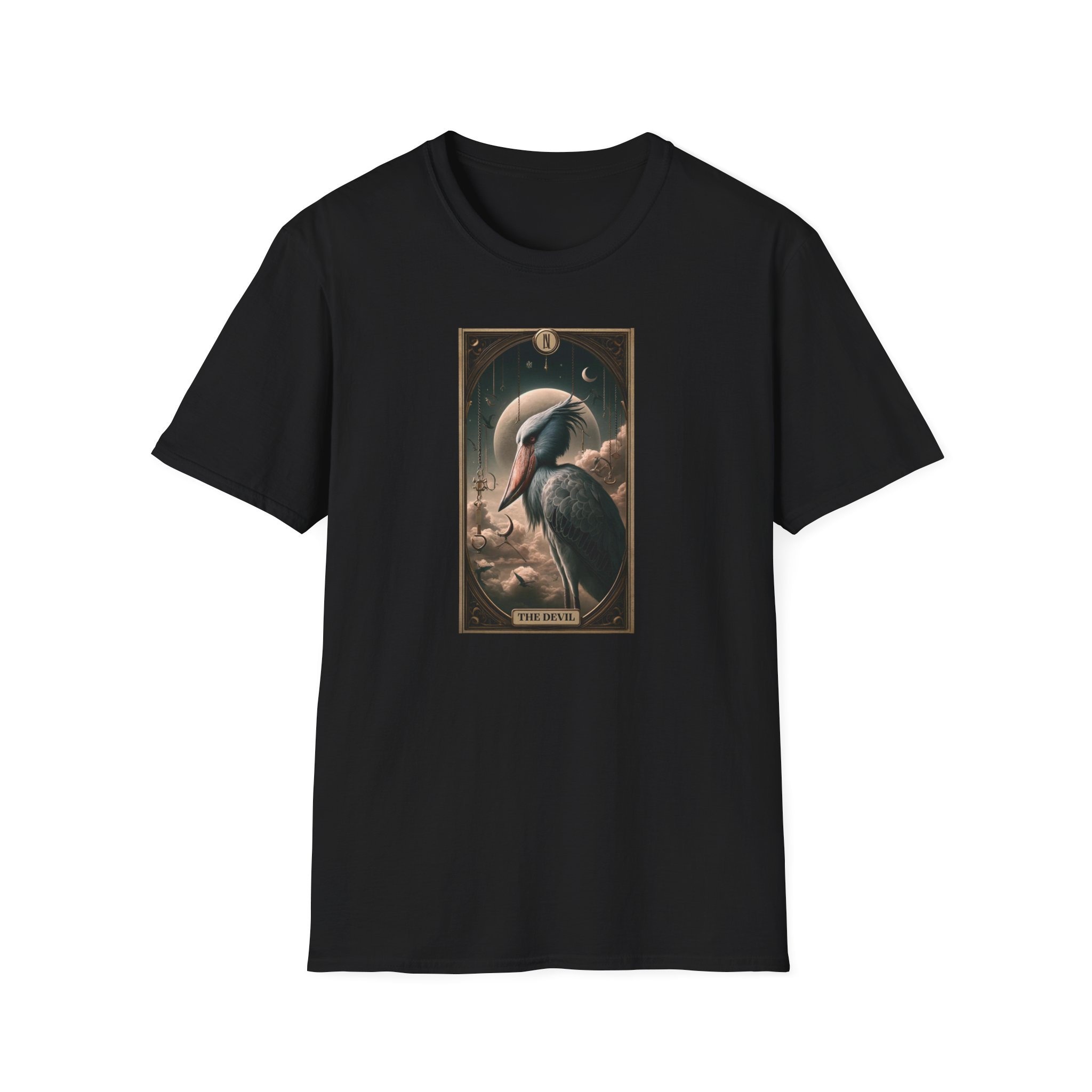 Shoebill Stork 'the Devil' Tarot Card Graphic T-shirt - Etsy