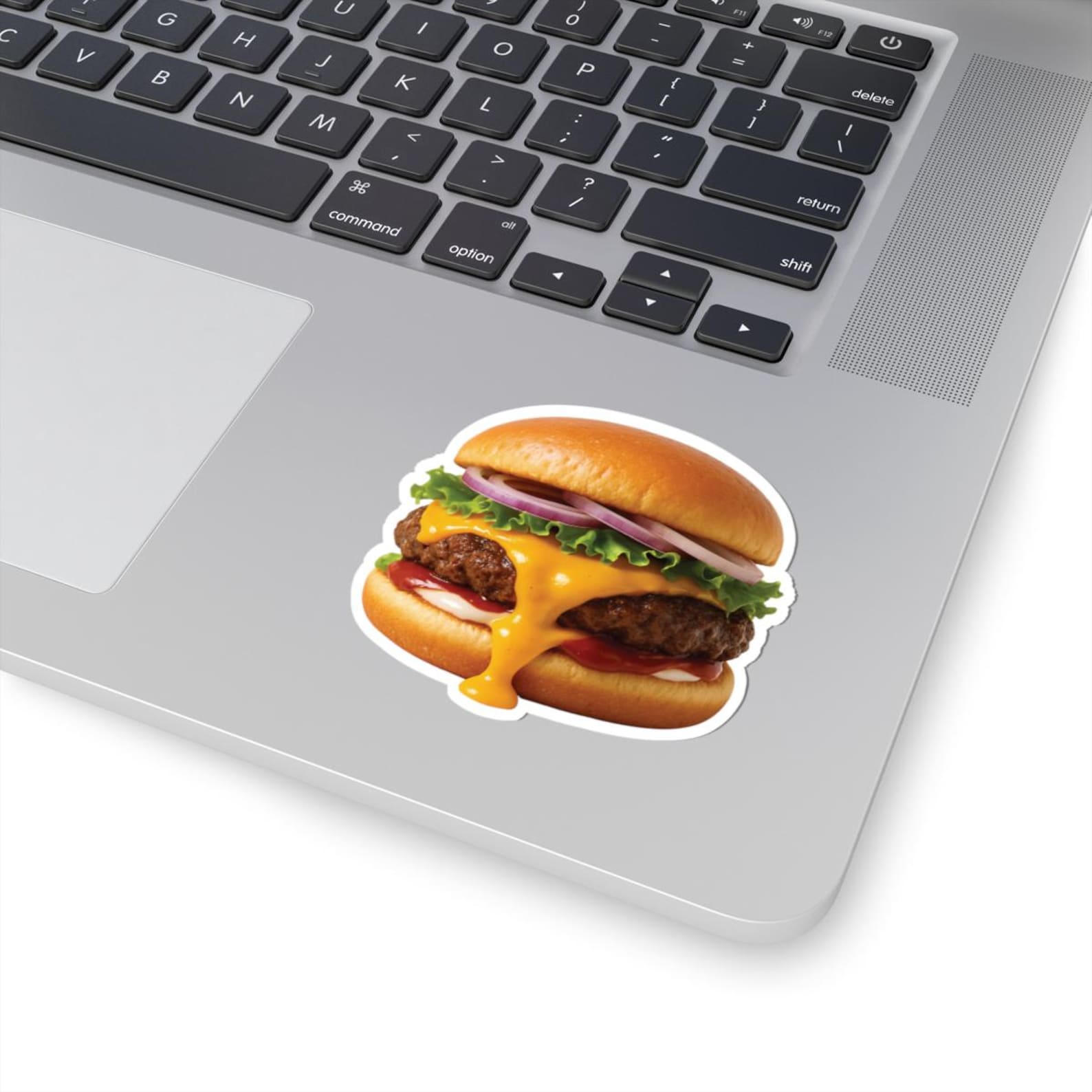 Cheeseburger Sticker: Glossy BBQ Burger Decal - Etsy