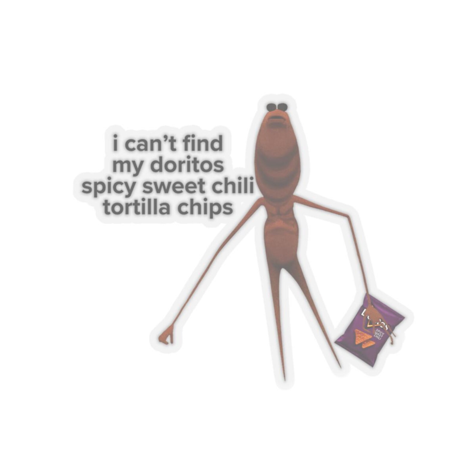 Marcus the Worm Sticker: VR Chat Robert Meme - Glossy Vinyl - Etsy