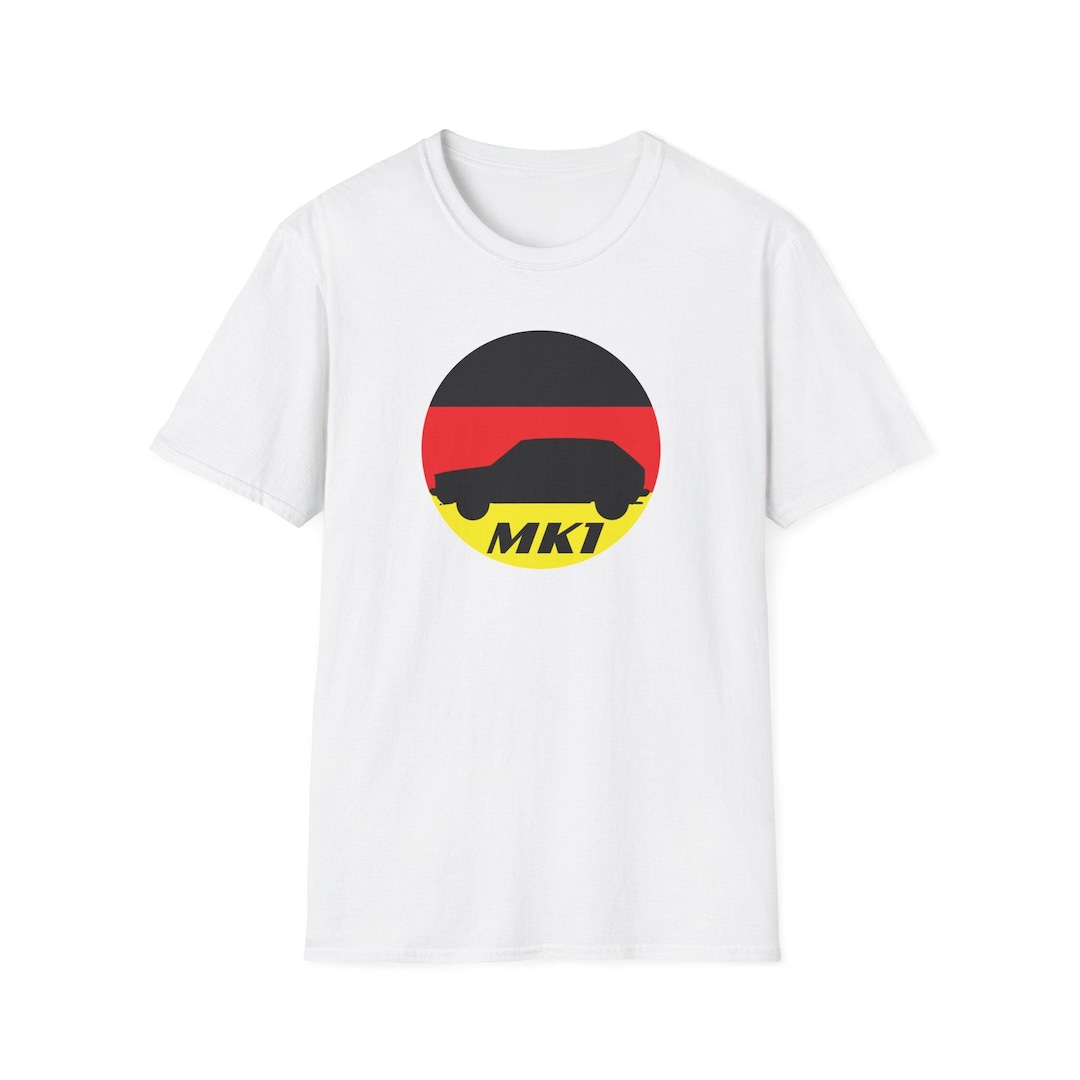 Volkswagen Mk1 Golf T-shirt, Circle, German Flag, Euro Car Enthusiast ...