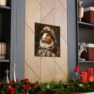 Victorian Female Guinea Pig Painting Matte Vertical Poster, Vintage ...