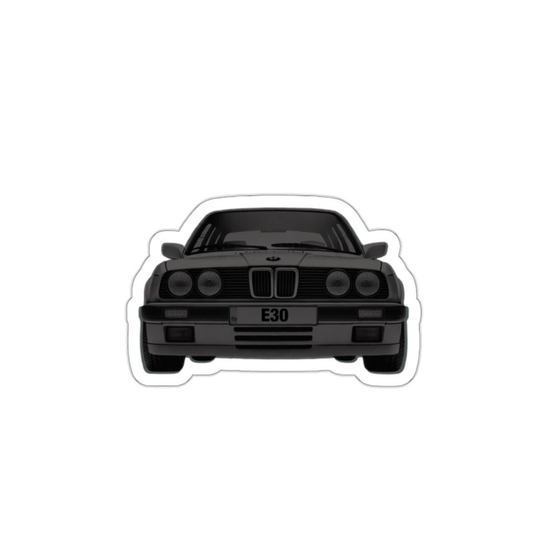 BMW E30 M3 3 Series Stickers, Front View, Euro Car Enthusiast Gift, BMW ...