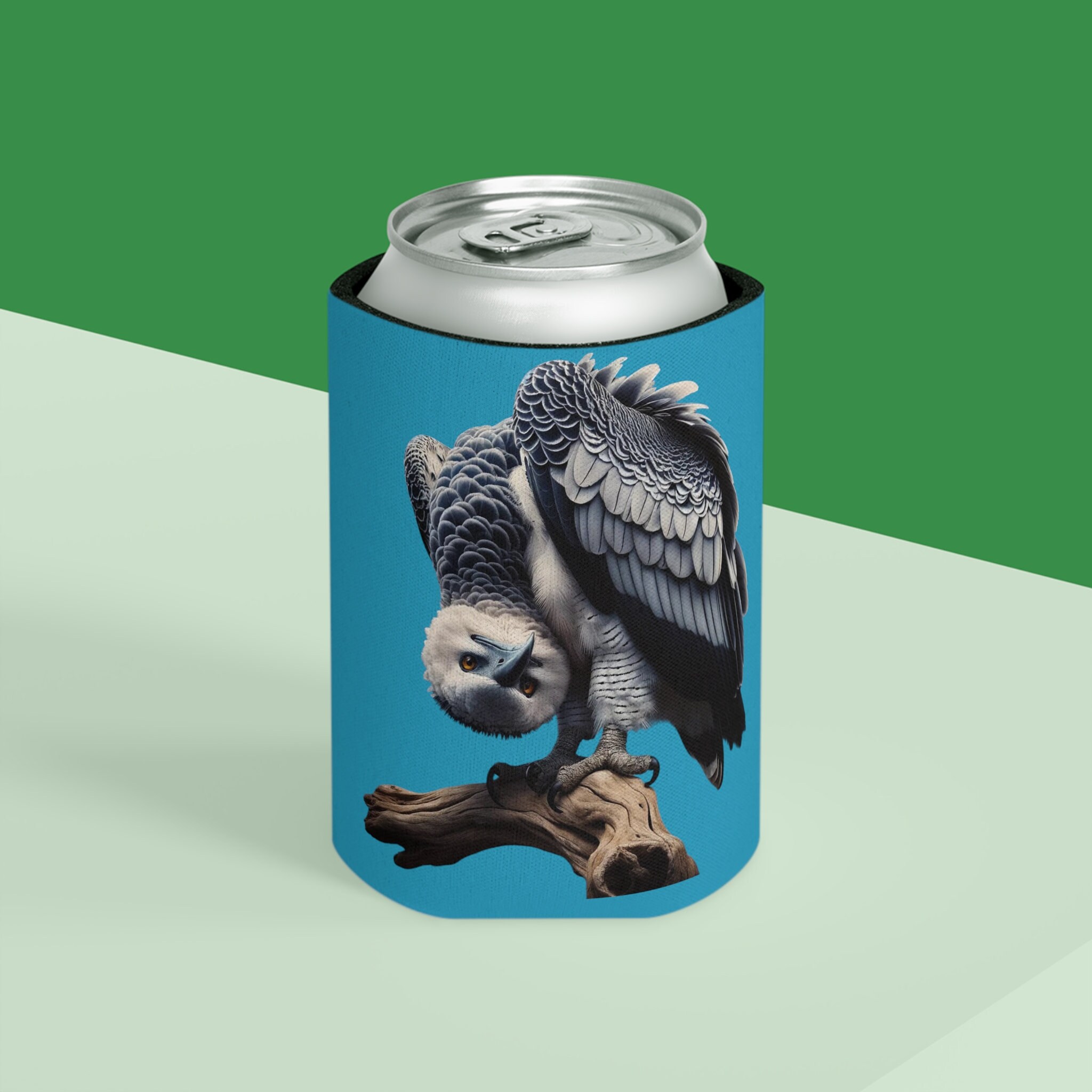 Harpy Eagle Can Koozie Upside Down Eagle Perch Design Can Cooler, Harpy ...