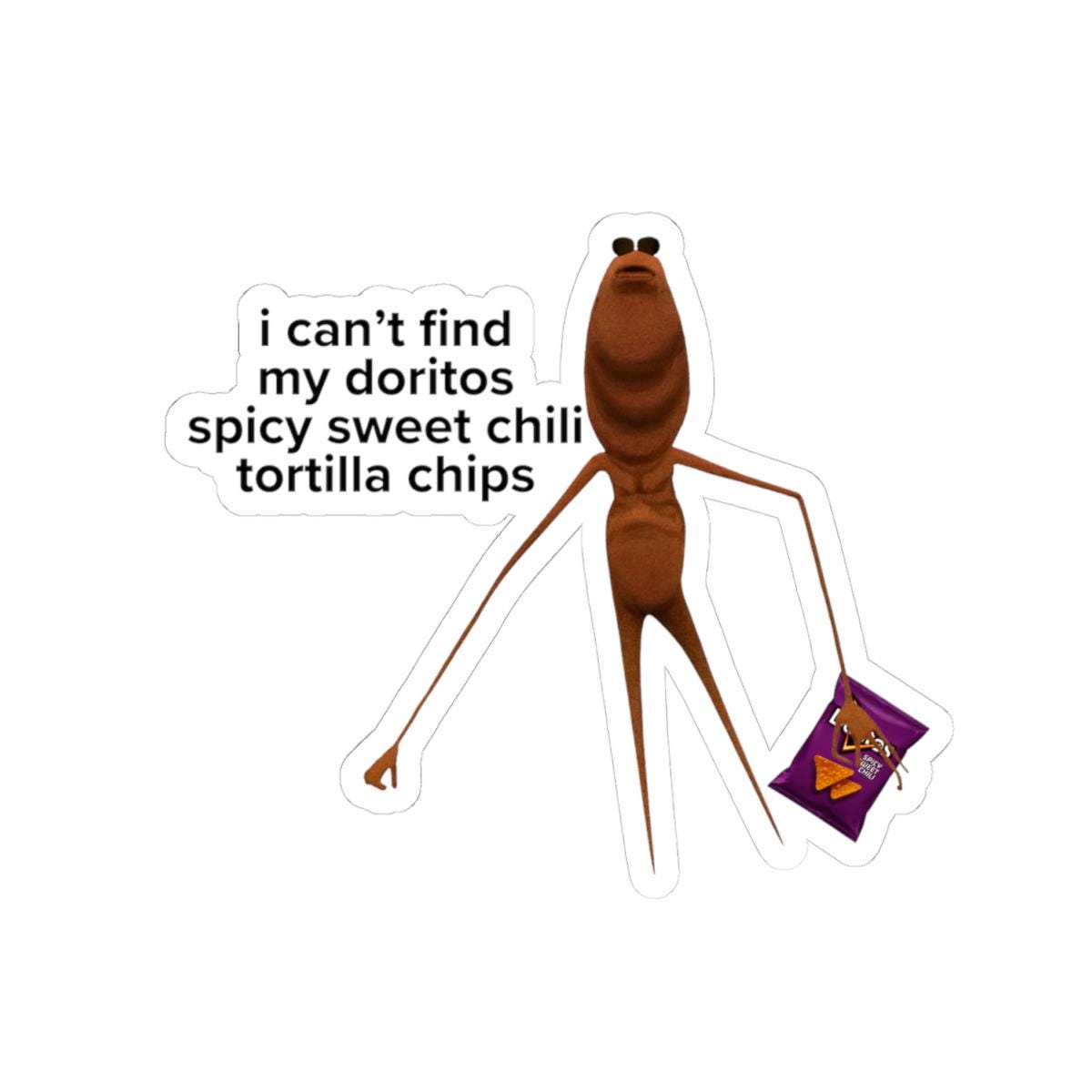 Marcus the Worm Sticker: VR Chat Robert Meme - Glossy Vinyl - Etsy