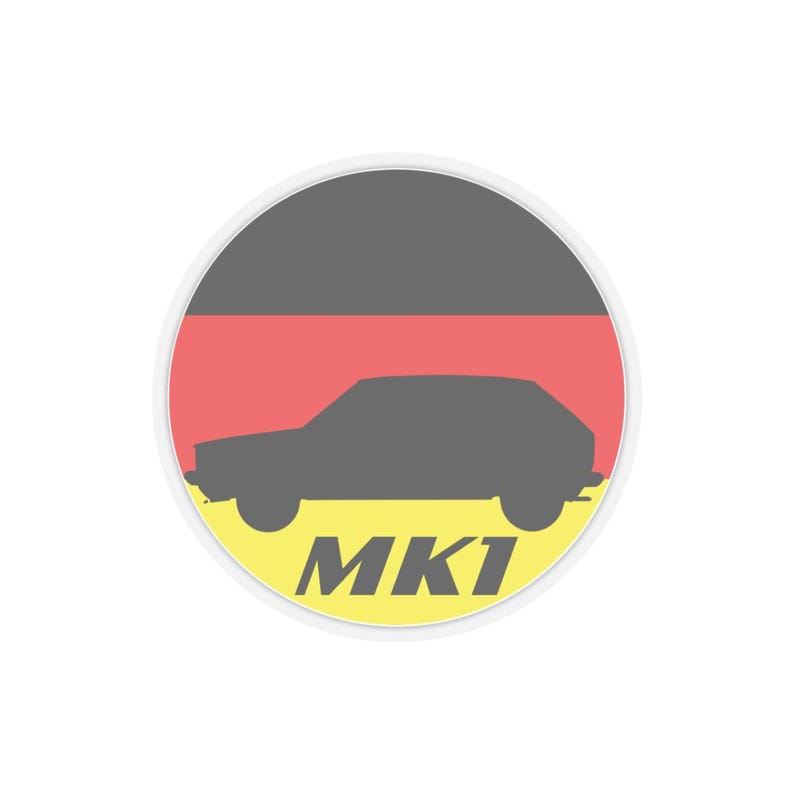 VW Golf Mk1 Sticker: German Flag Euro Car Decal - Etsy