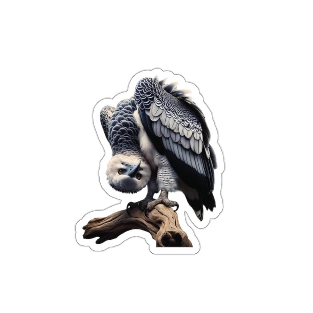 Harpy Eagle Kiss-cut Stickers, Bird Animal Lover Gift, Wildlife Nature ...
