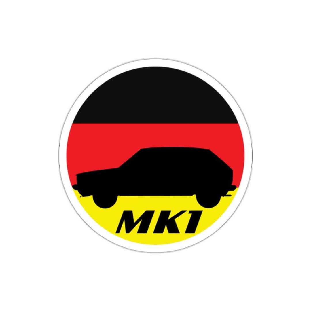 VW Golf Mk1 Sticker: German Flag Euro Car Decal - Etsy