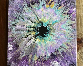 Nature-inspired Acrylic Painting, Original Artwork, Framed sun Burst ...