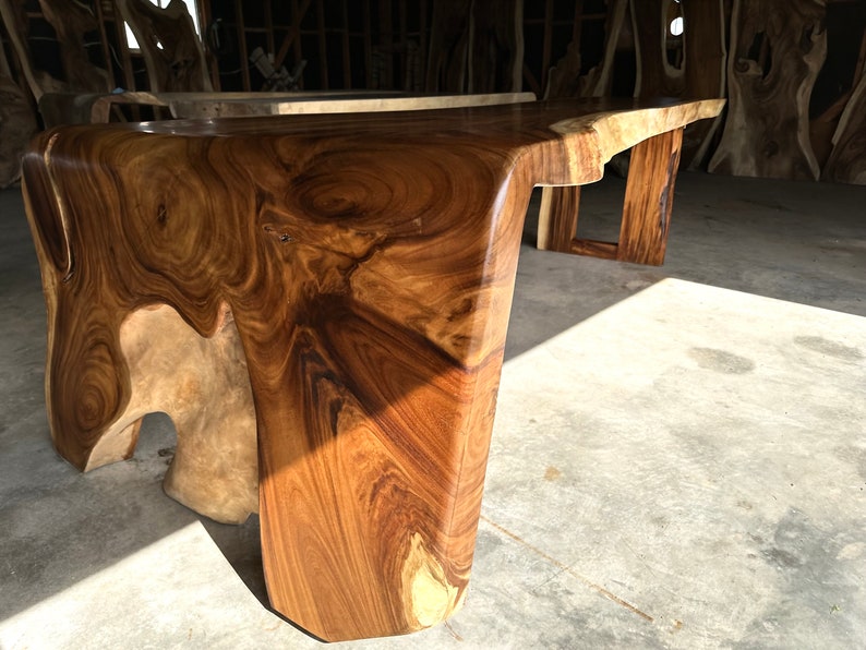 Unveiling Nature's Majesty: Exotic Wood, Chainsaw Crafted -waterfall L ...
