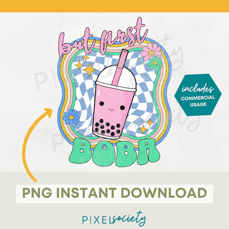 Boba PNG, but First Boba Digital Download, Cute Bubble Tea PNG, PNG Design for Boba Shirt, Png ...