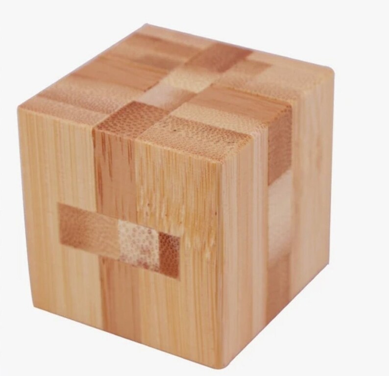 Wooden Cube Shaped 3D Puzzle Brain Teaser Box High Quality - Etsy