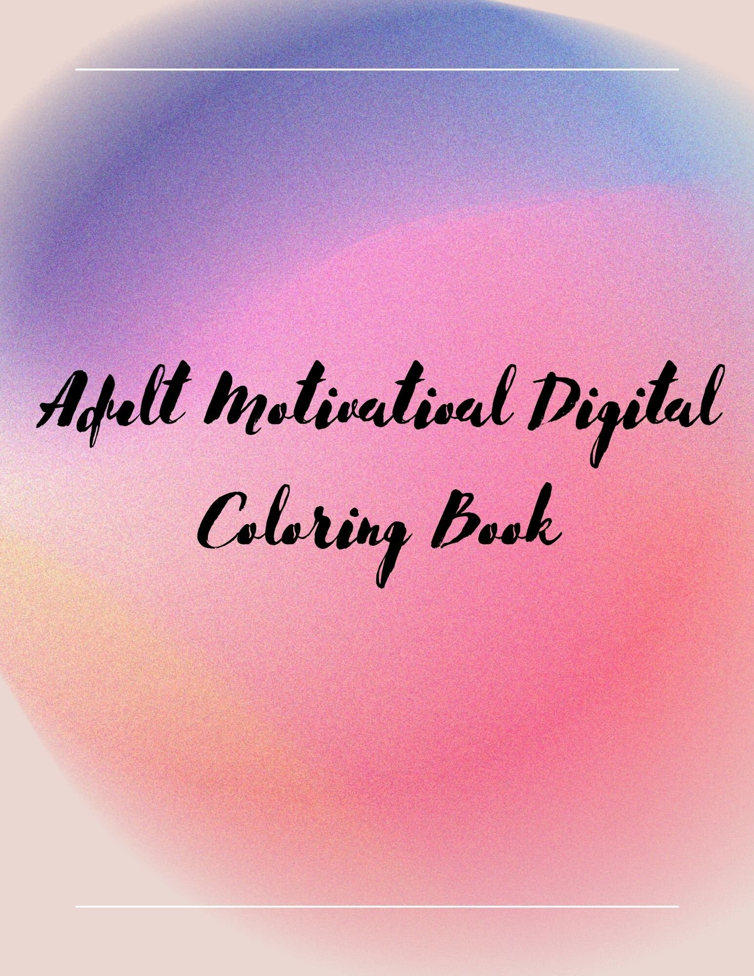 Adult Motivational Coloring Book - Etsy