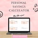 Personal Savings Calculator, Personal Finance Planner, Budget ...