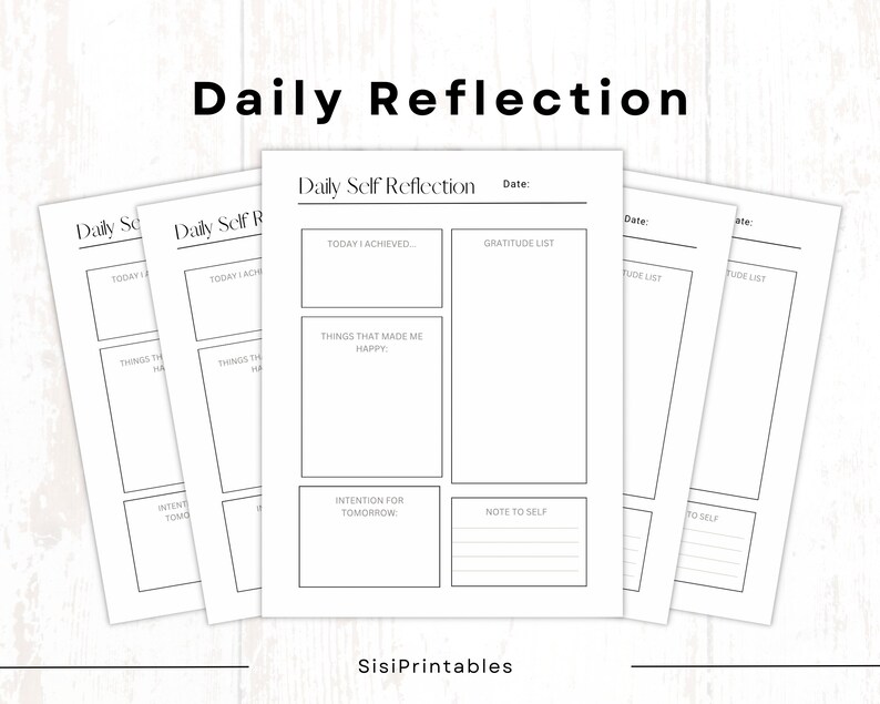 Self Reflection, Daily Reflection, Weekly Reflection, Reflection ...